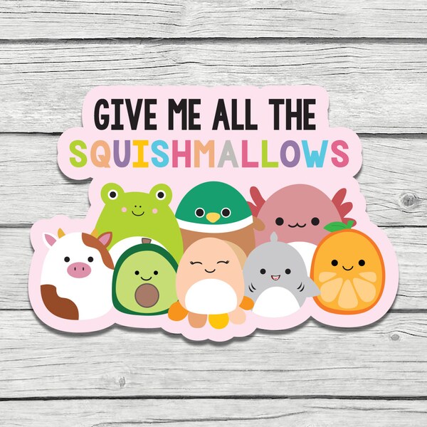 Squishmallow Stickers - Etsy