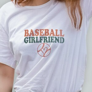 Retro Baseball Girlfriend PNG File for Sublimation Design | Baseball ...