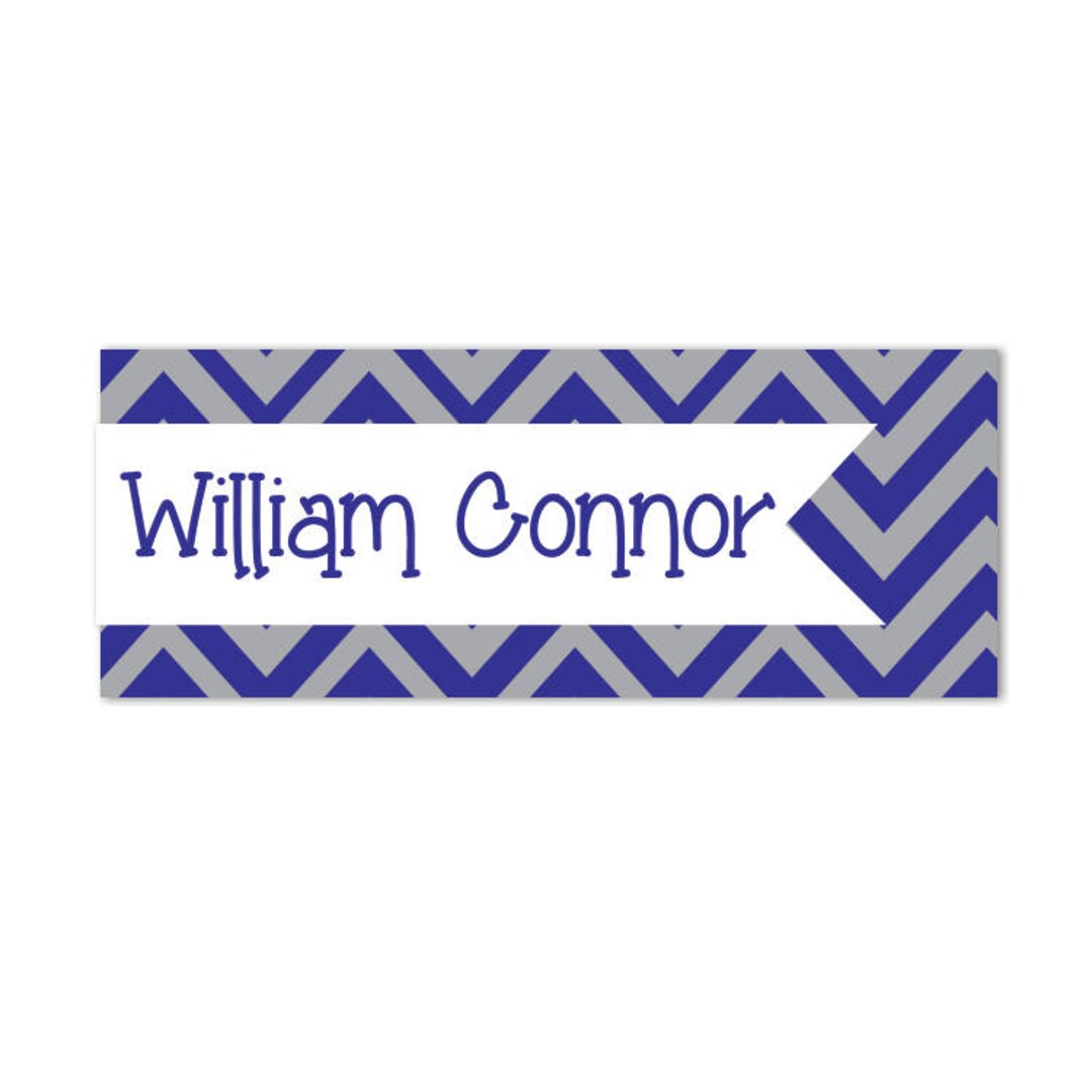 Boys Waterproof Labels, School Stickers, Chevron Labels, Baby Bottle ...