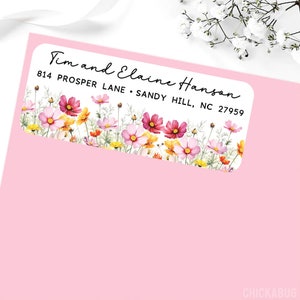 Spring Address Labels | Personalized Floral Return Address Stickers ...
