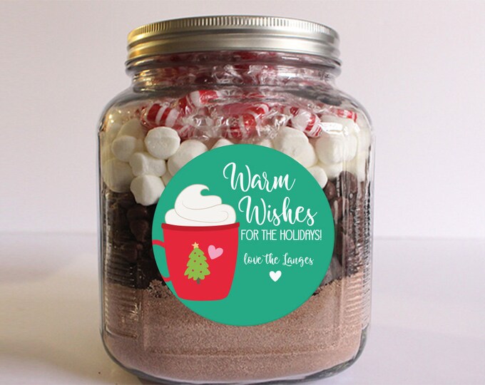 Custom Chocolate Label From the Kitchen of Label Hot Chocolate Canning ...