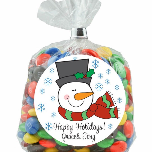 Snowman Labels - Etsy