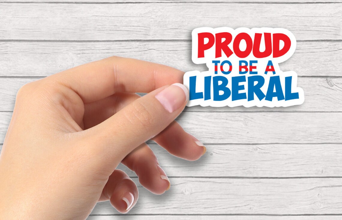 Proud to be Liberal Vinyl Decal Laptop Stickers Democrats | Etsy