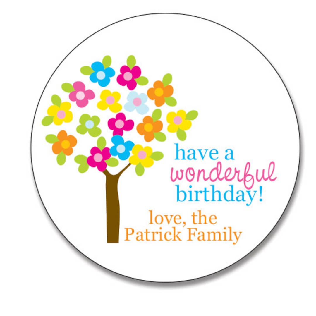 Personalized Gift Stickers, Personalized Birthday Stickers, Birthday ...