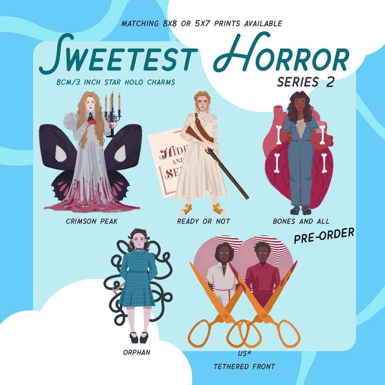 Sweetest Horror Charm and Print Collection Part 2 - Etsy