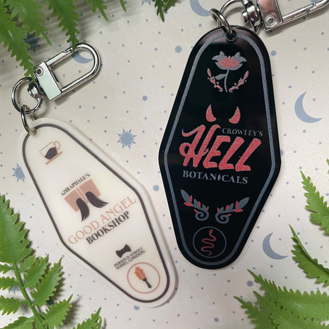 Angel and Demon Shops Hotel Keychains - Etsy