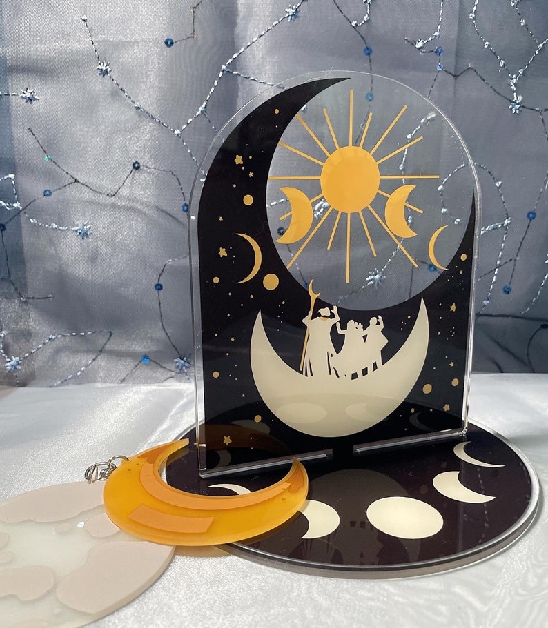 Phases of the Moon Acrylic Stand - Etsy