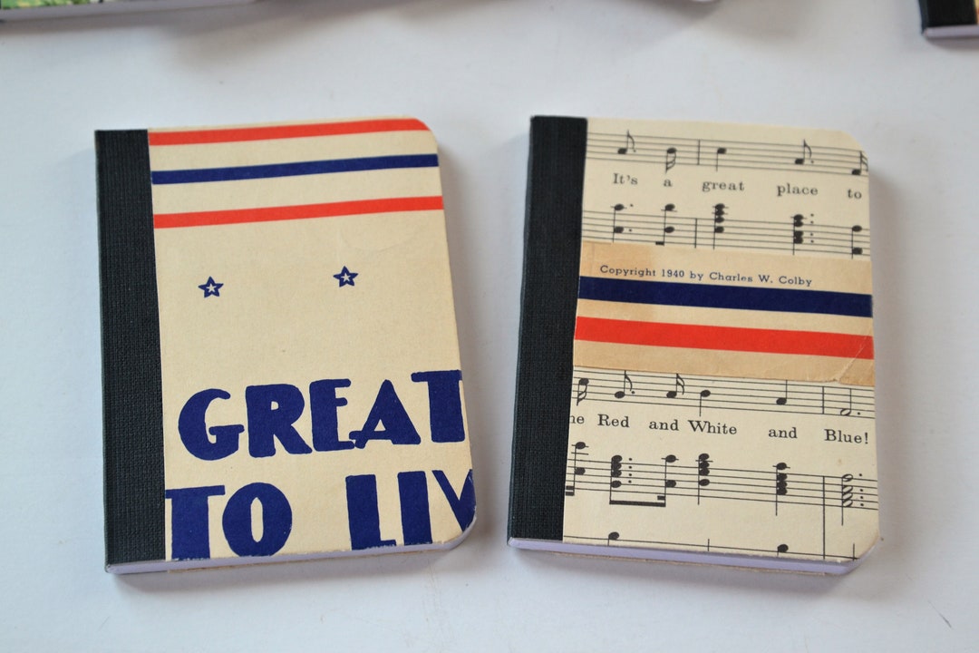 American Patriot Notebook Set - Red White and Blue 1940 Sheet Music ...