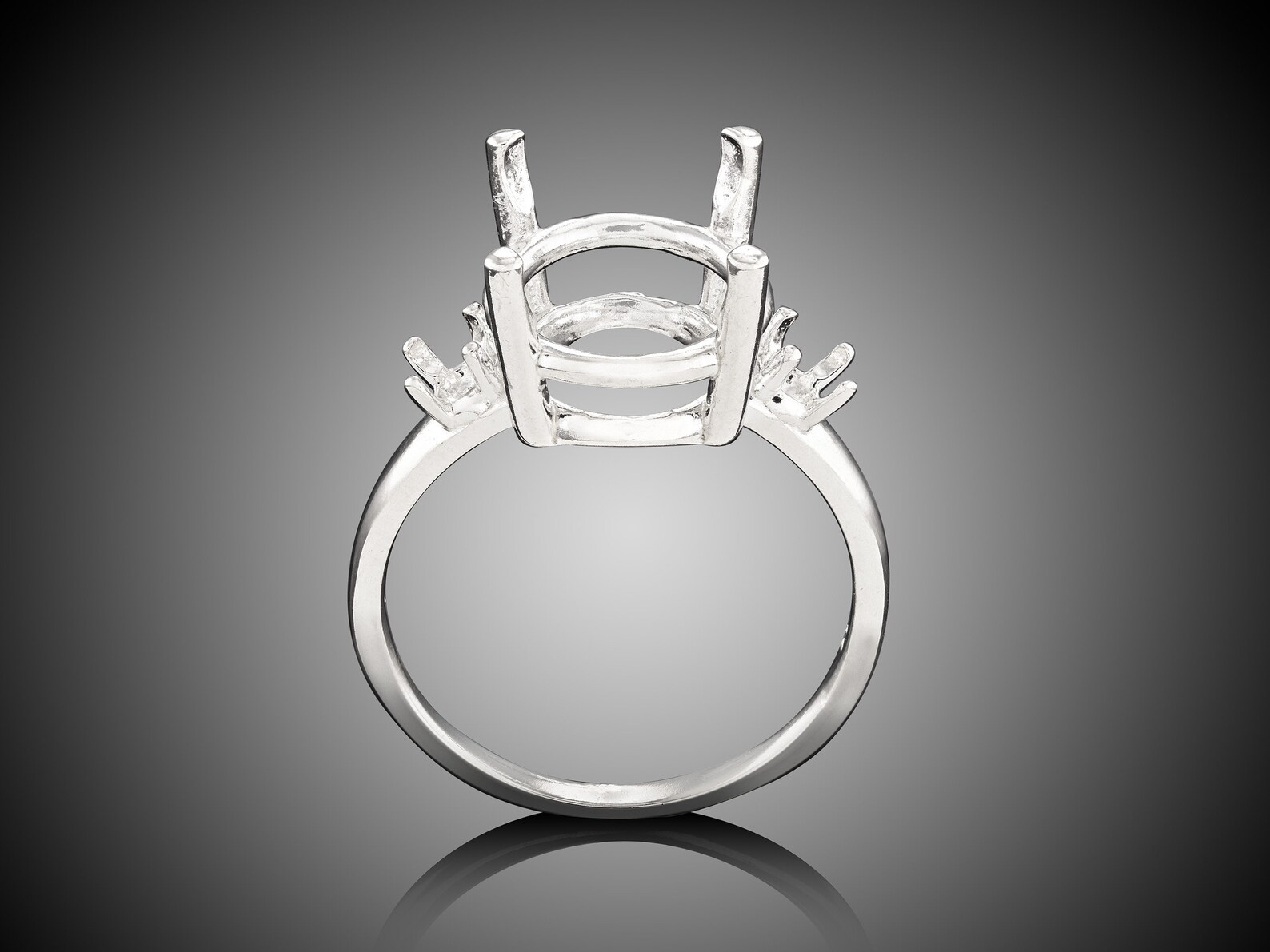 Premium Sterling Silver 10x8 11x9 12x10 14x10mm oval ring | Etsy