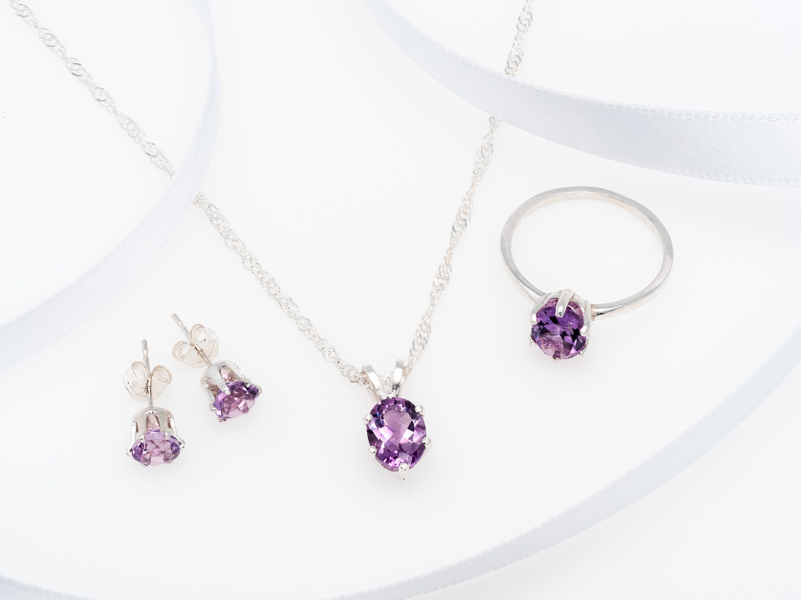 The Brazilian Amethyst Collection. Set Includes All Pieces - Etsy