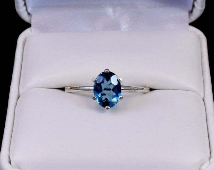 Deep Blue Elegant 8x6mm Oval Natural London Blue Topaz - Etsy