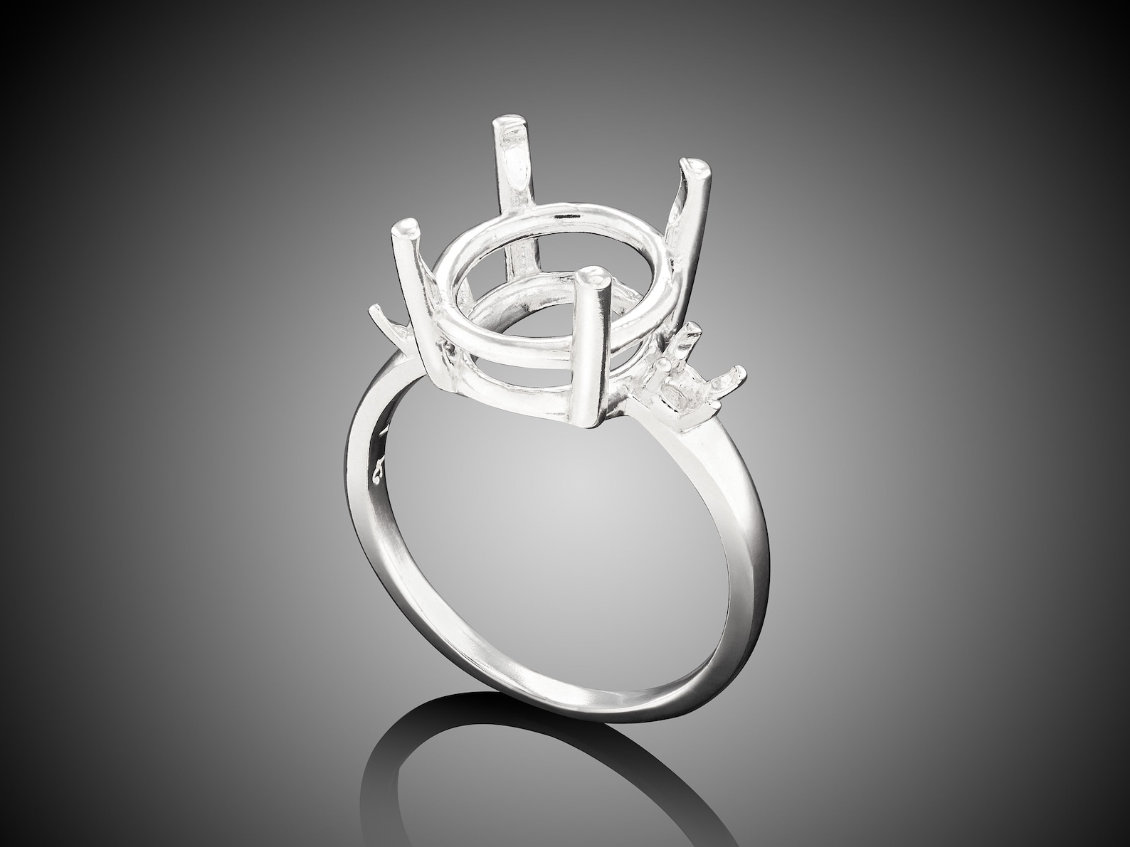 Premium Sterling Silver 10x8 11x9 12x10 14x10mm oval ring | Etsy