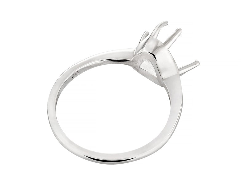 Premium Sterling Silver Trillion Ring Setting. 7 Different - Etsy