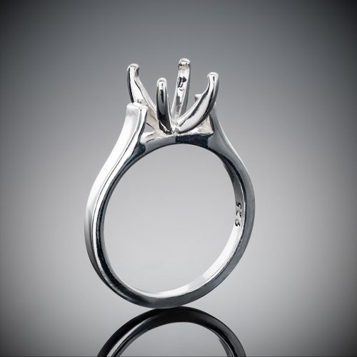 14KT Round 4 Prong Head Setting Ring Setting Round Setting | Etsy