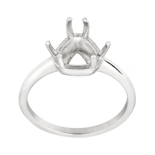 Premium Sterling Silver Trillion Ring Setting. 7 Different - Etsy