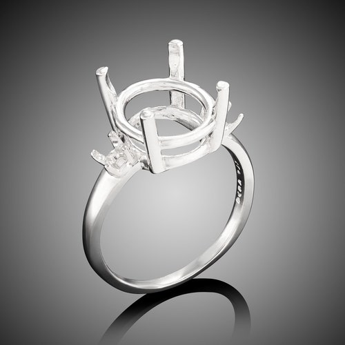 Premium Sterling Silver 10x8 11x9 12x10 14x10mm Oval Ring - Etsy