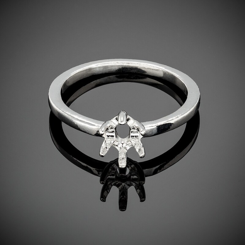 Silver Ring Settings - Etsy