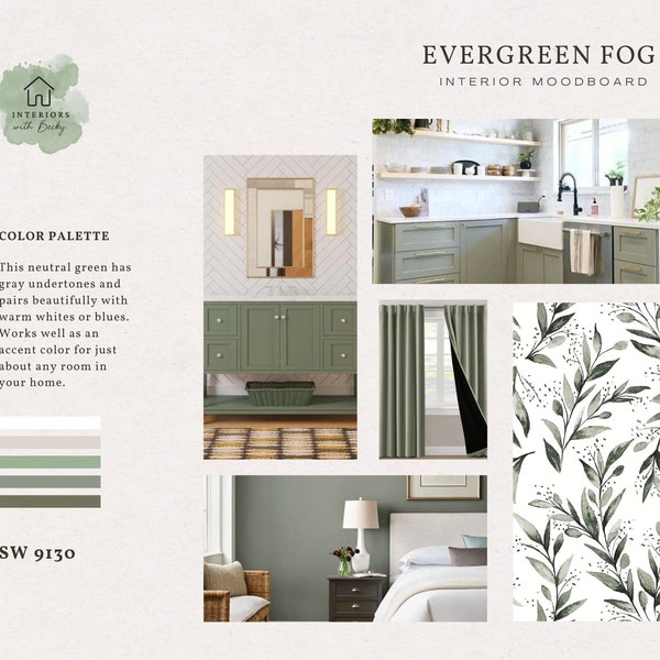 Evergreen Fog Paint Palette - Etsy