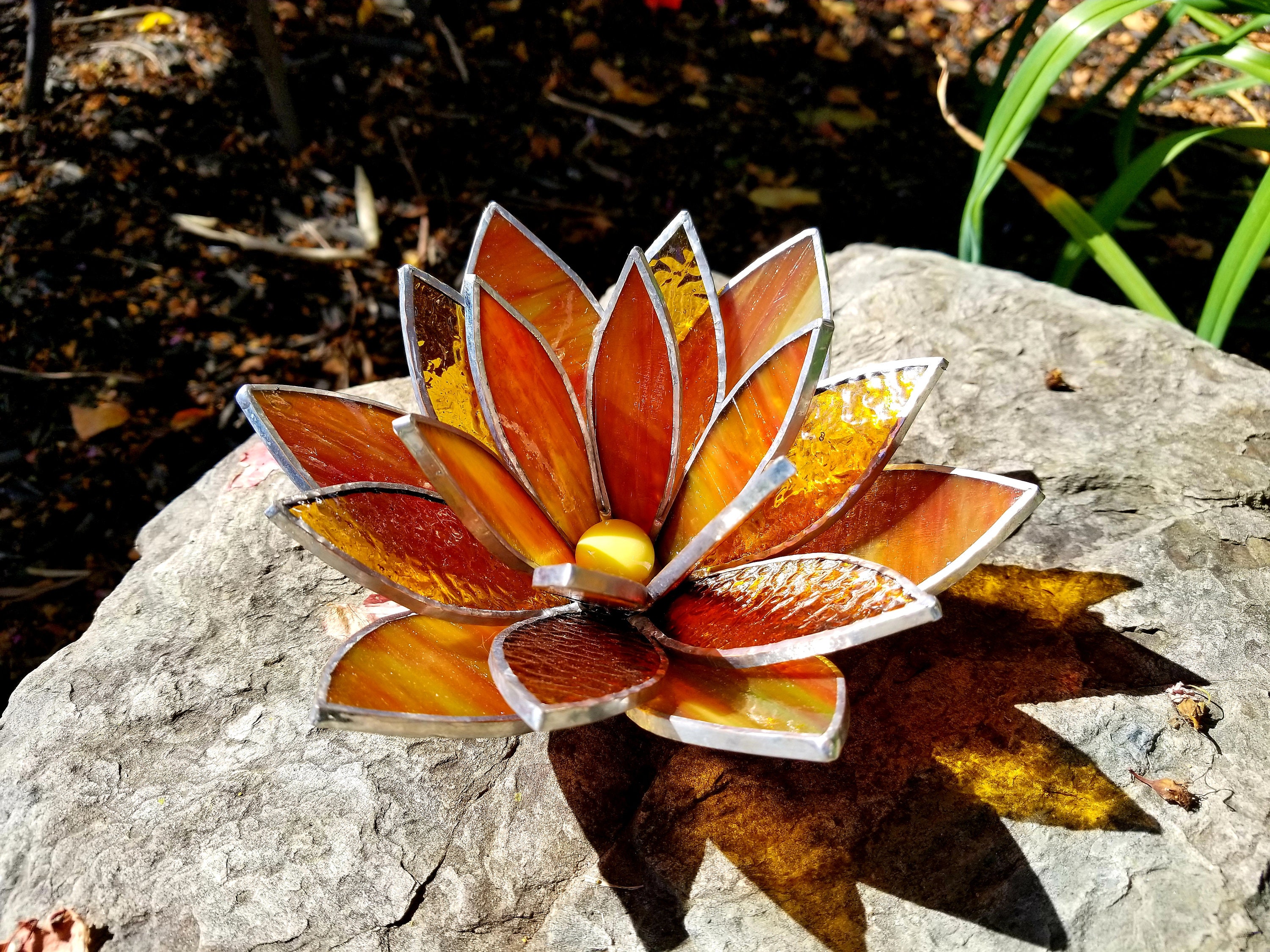 Stained Glass Lotus Flower - Etsy