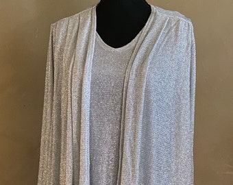 Silver Metallic Top - Etsy