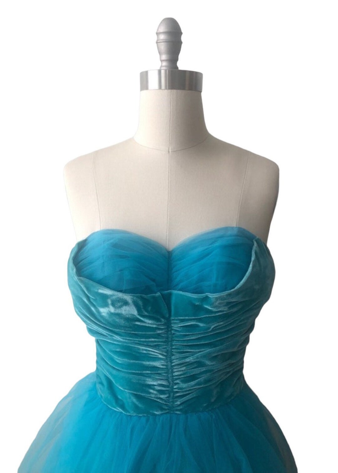 Blue Velvet, Blue Tulle Gown, Cupcake Dress, Blue With Velvet Bodice ...