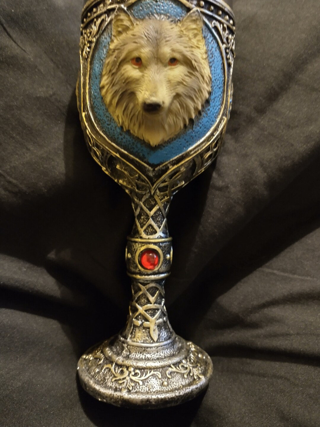 Wolf Chalice / Goblet Altar Mystical Wolf - Etsy