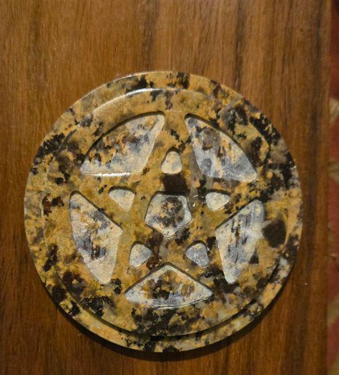 Pentagram Altar Tile 3" Soapstone - Etsy