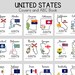Abc's of the 50 States, Printable Booklet by State, Toddler, Child ...