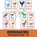 Movement Cards for Toddlers and Preschool Dinosaurs, Busy Activities ...