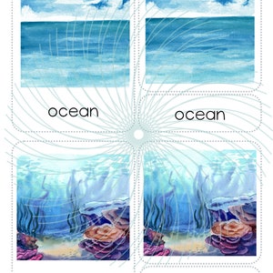 3 Part Cards - Ocean - Flash Cards, Sea, Montessori Flashcards ...