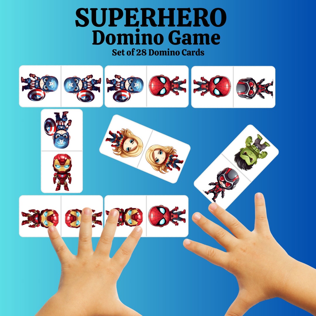 Superhero Dominos for Toddlers and Preschool, Busy Activities, Fun and ...