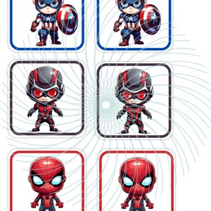 Superhero Match Game for Toddlers and Preschool Busy Activities, Fun ...