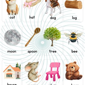 Rhyming Cards - Rhyme Familiar Words - for the Growing Mind, Montessori ...