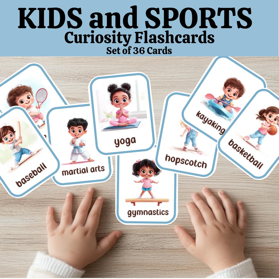 Flashcards - Kids Get Moving Sports and Activities Curiosity Cards for ...