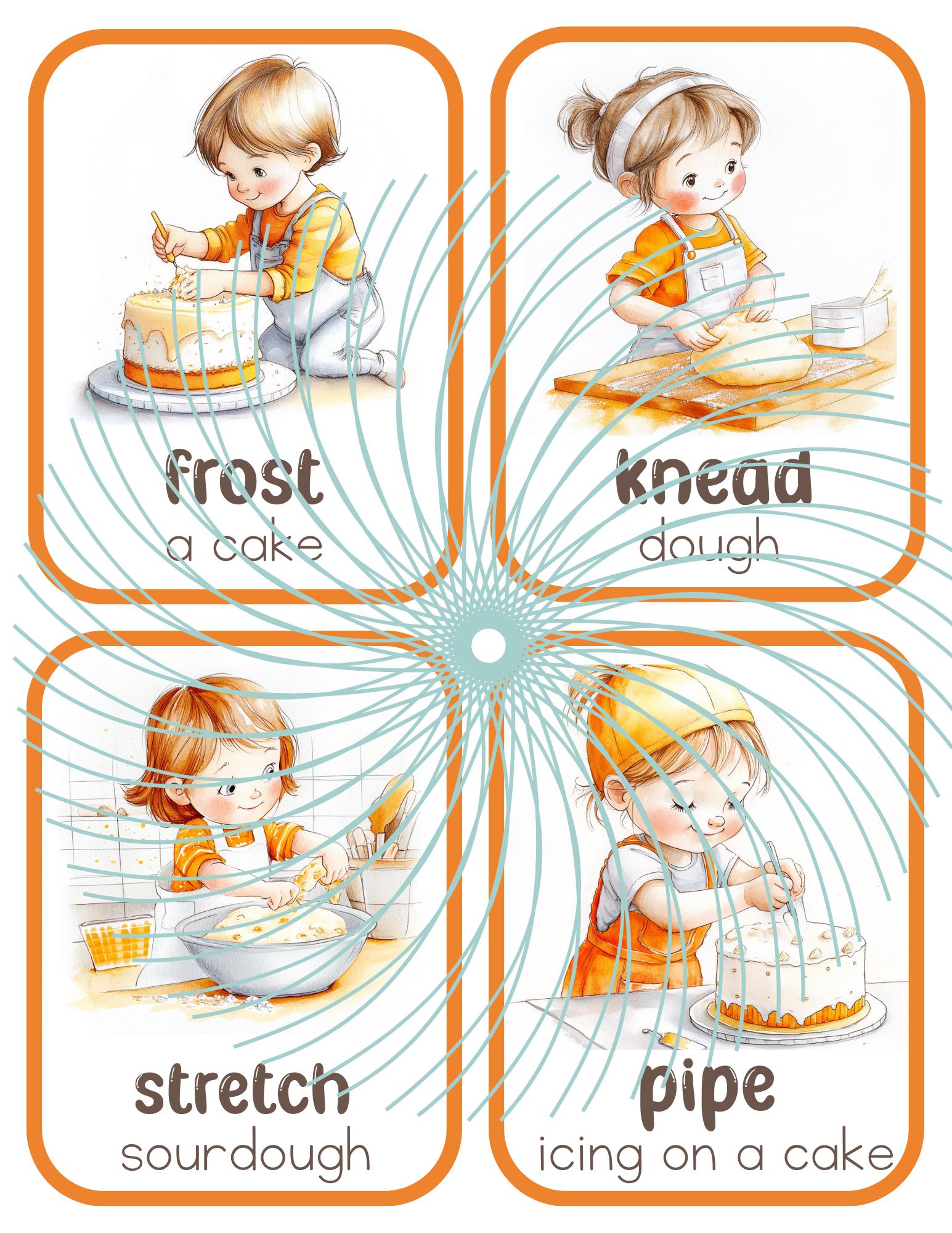 Movement Cards Baking Themed for Toddlers and Preschool, Busy ...