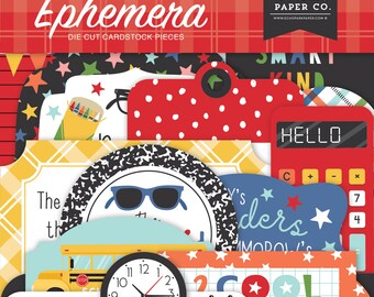 I Love School 12x12 Element Sticker Sheet Echo Park Boys Girls Teacher ...