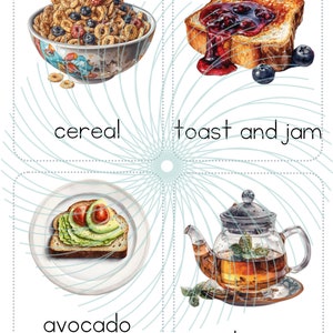 Flashcards - Breakfast Foods, Curiosity Cards for the Growing Mind ...