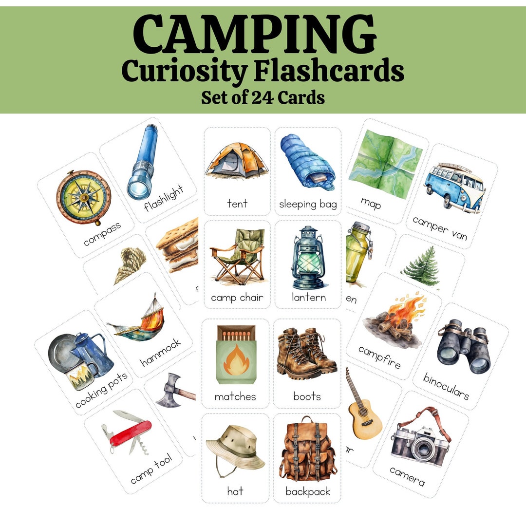 Flashcards - Camping Adventure Curiosity Cards for the Growing Mind ...