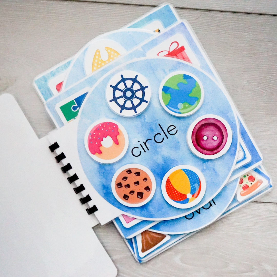 Shape Busy Book or Pages for Toddlers - Shapes, Shape Lessons, Toddler ...