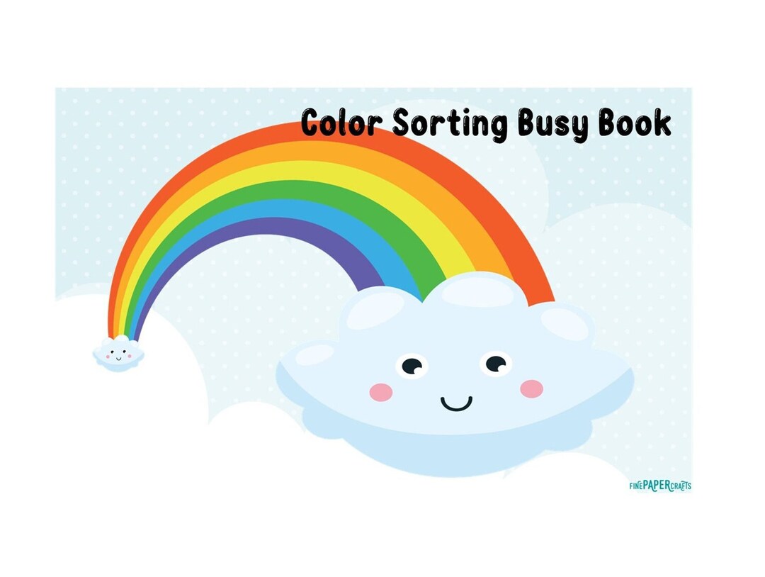 Colors Busy Book or Sheets for Toddlers Travel Size Book Printable ...
