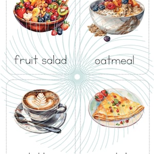Flashcards - Breakfast Foods, Curiosity Cards for the Growing Mind ...