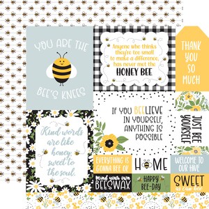 Echo Park BEE HAPPY Collection Kit With 12 X 12 Double Sided Papers and ...