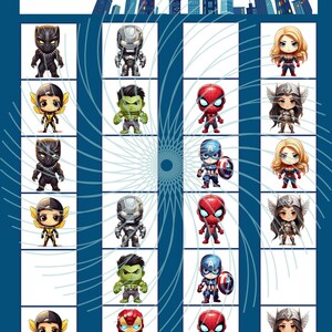 Superhero Lotto (bingo) for Toddlers and Preschool Busy Activities, Fun ...