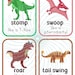 Movement Cards for Toddlers and Preschool Dinosaurs, Busy Activities ...