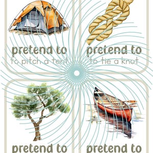 Movement Cards Camping for Toddlers and Preschool, Busy Activities, Fun ...