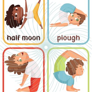 Movement Cards for Toddlers and Preschool Yoga Kids, Busy Activities ...