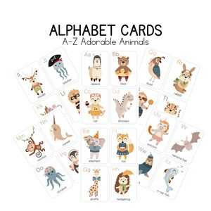 Flashcards A-Z Adorable Animals, Preschool, Toddler, Child - Life Long ...