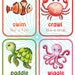 Movement Cards for Toddlers and Preschool Ocean Animals, Busy ...