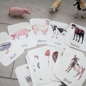 Farm 3 Part Cards for Toddlers and Preschool Nomenclature, Busy ...