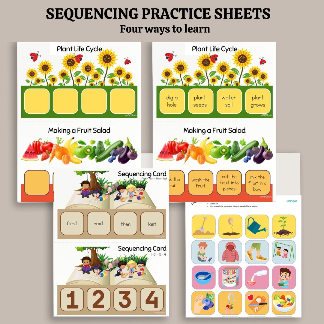 Sequencing Mats - 4 Different Ways to Learn Sequencing - for the ...